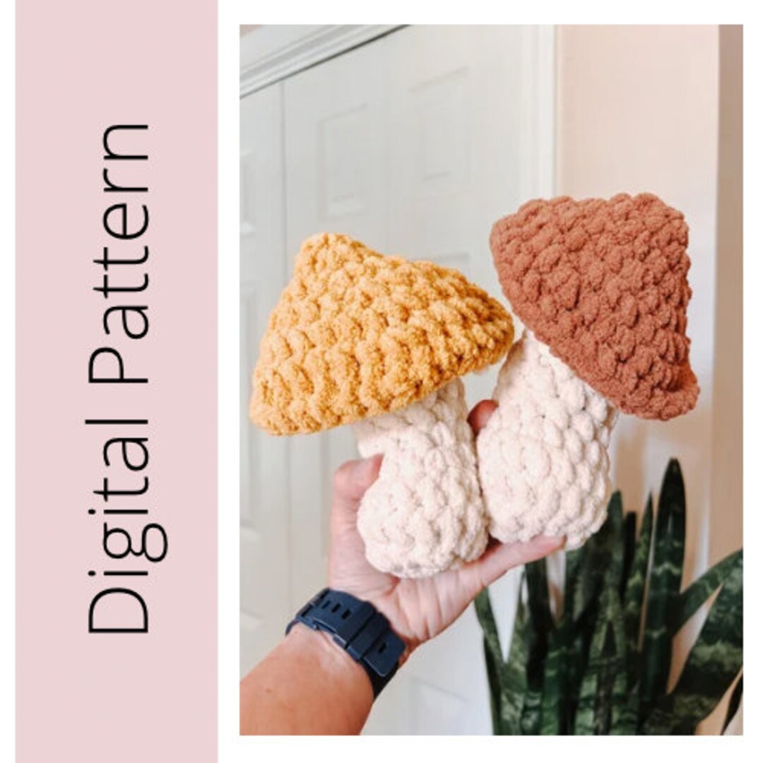 Mini Mushroom Crochet Pattern, Whimsical Crochet, Mushroom Pattern, No ...
