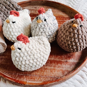 Handmade Chicken Plushie: Soft Farmhouse Stuffed Animal - Etsy