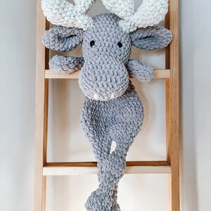 Moose Lovey, Crochet Moose Pattern, Moose Plushie Pattern, Crochet ...