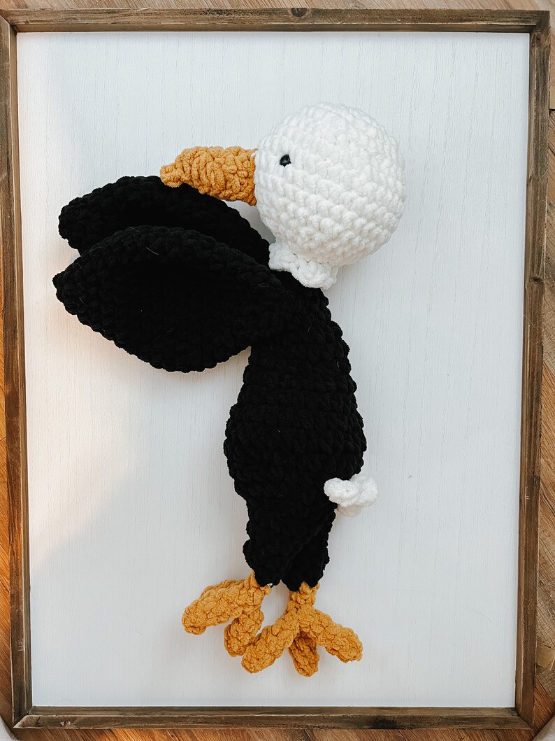 Crochet Bald Eagle Pattern Bald Eagle Pattern Crochet Cuddly - Etsy