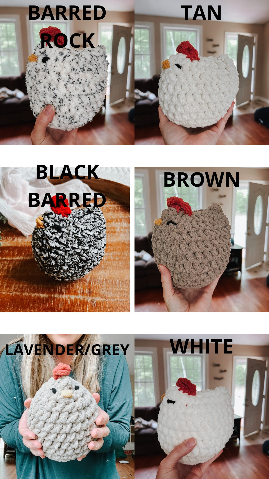 Handmade Chicken Plushie: Soft Farmhouse Stuffed Animal - Etsy