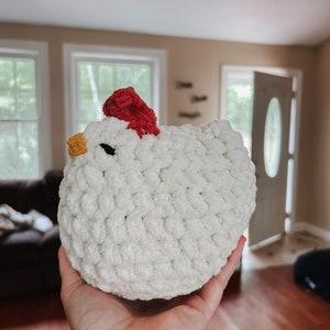 Handmade Chicken Plushie: Soft Farmhouse Stuffed Animal - Etsy