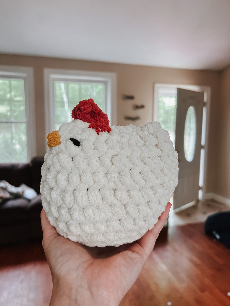 Handmade Chicken Plushie: Soft Farmhouse Stuffed Animal - Etsy