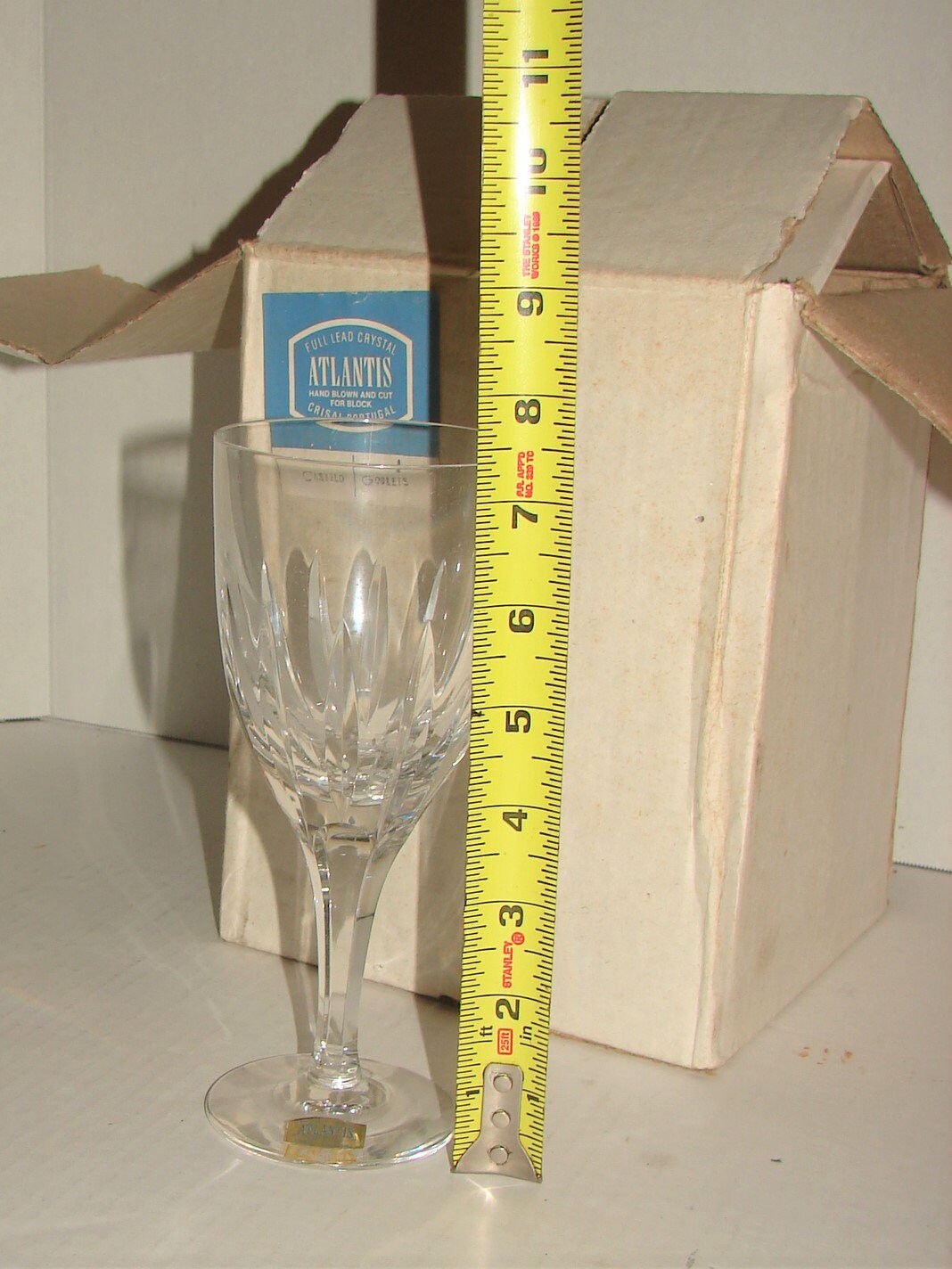 Lead Crystal Goblets Hand Blown & Cut Full Lead Set 4 NIB - Etsy