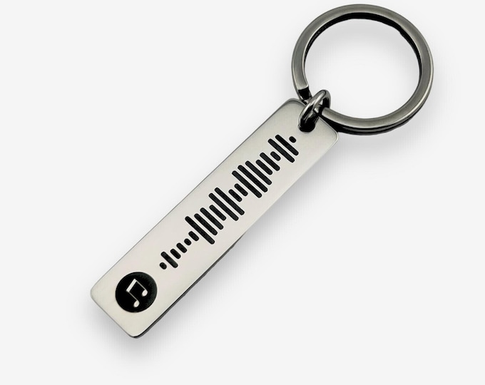 Spotify Code Keyring Custom Song Scan Spotify Keychain Personalized ...
