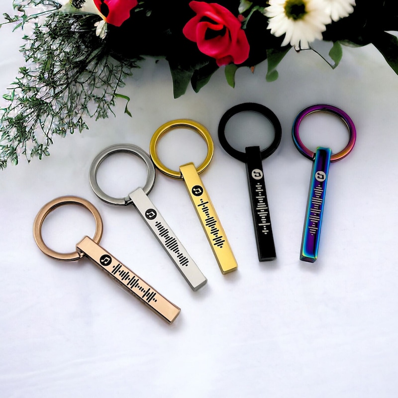 Music Keychain - Etsy