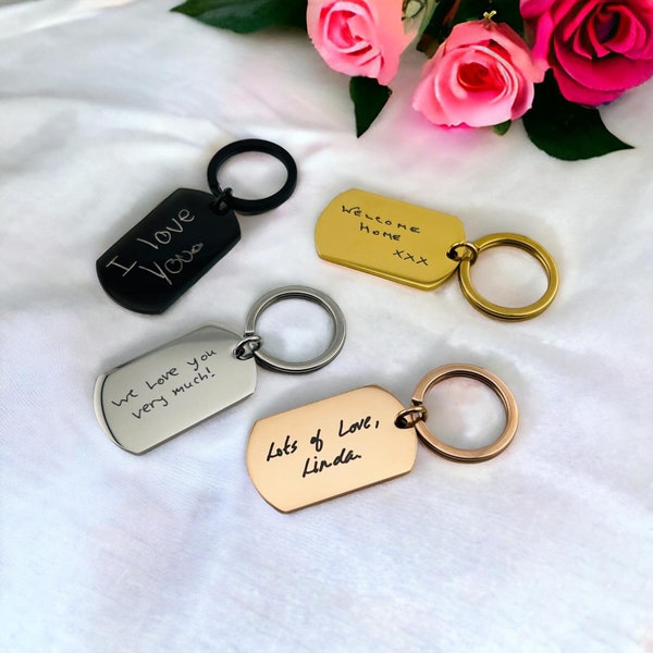 Handwriting Keychain - Etsy