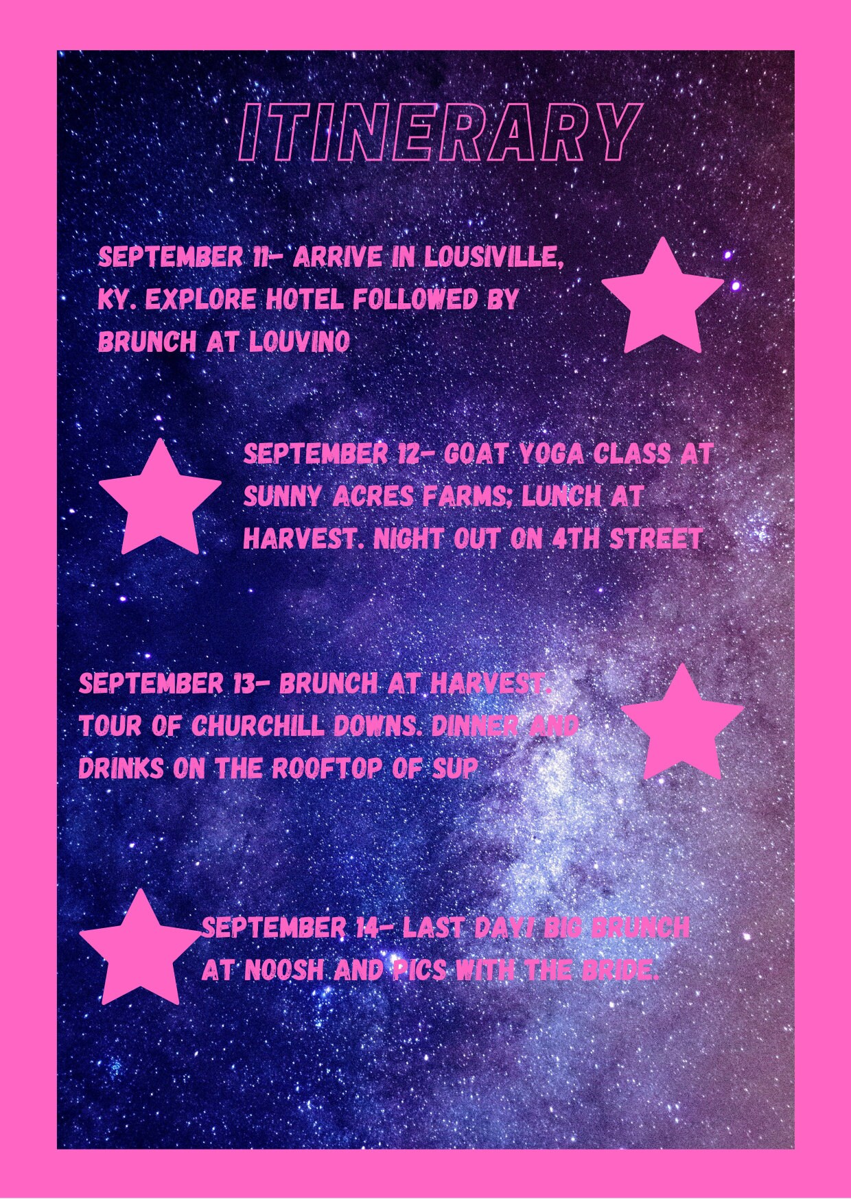 Space Cowboy Western Galaxy Themed Bachelorette Party Digital ...