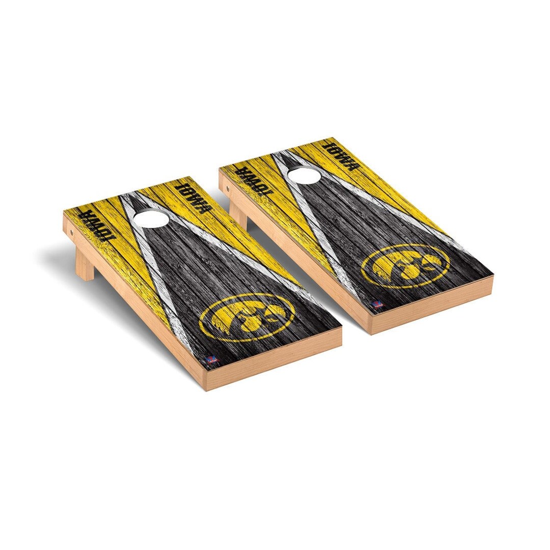 Iowa Hawkeyes Triangle Cornhole Board Set - Officially Licensed NCAA ...