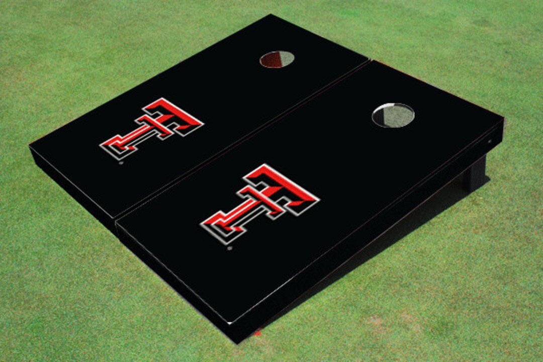 Texas Tech Red Raiders Cornhole Set - Black Boards With Bags - Etsy