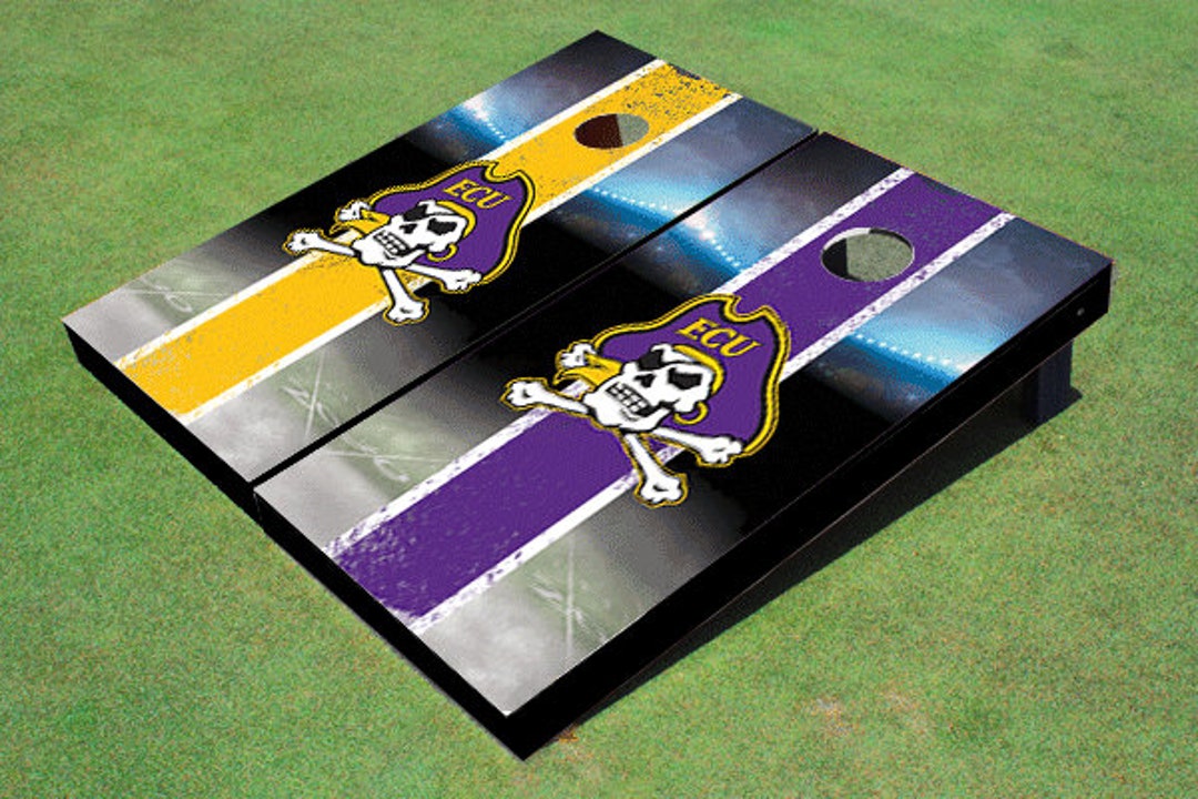 Cornhole Game Set: Eastern Carolina ECU Pirates - 2 Boards, 8 Bags - Etsy