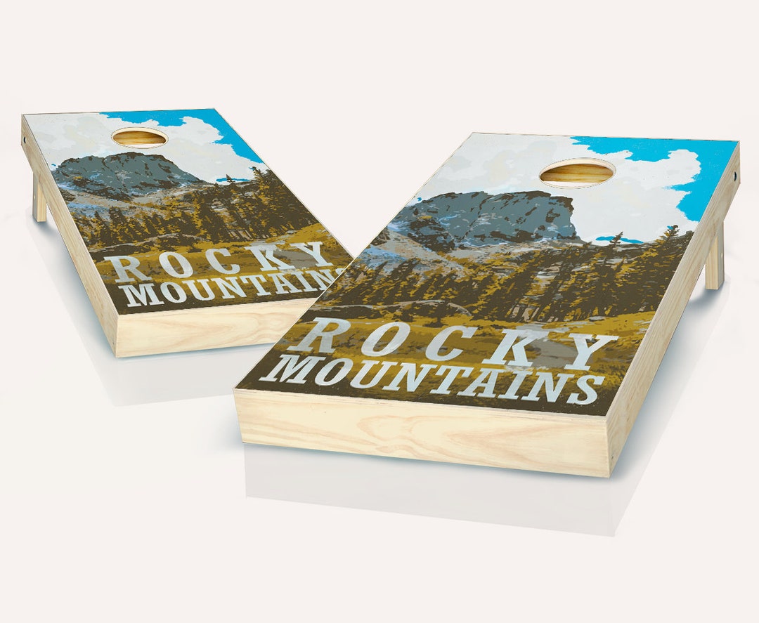 Rocky Mountain National Parks Cornhole Set Includes Boards, Bags & More ...