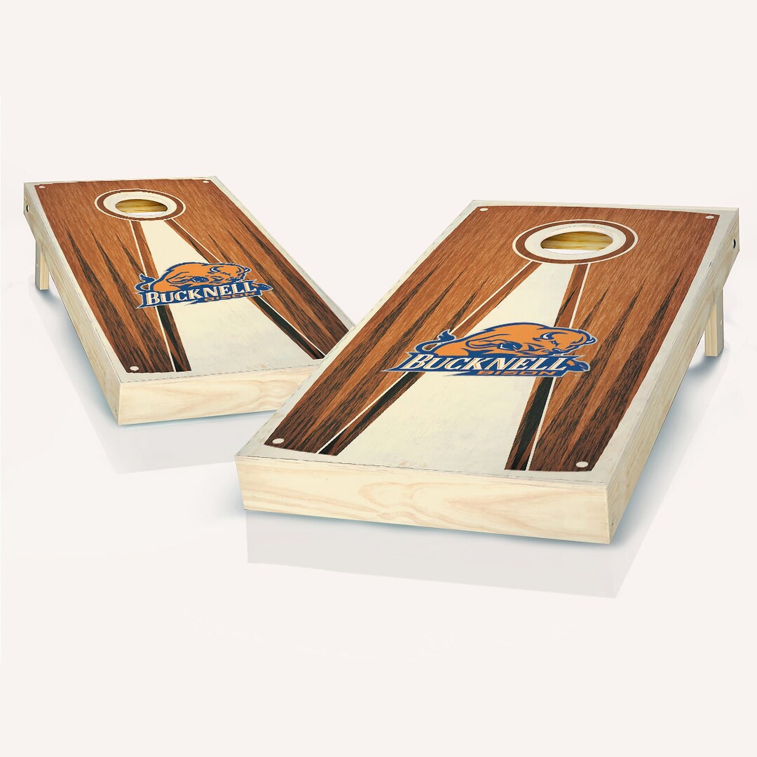 Officially Licensed Bucknell Bison Pyramid Cornhole Set - Includes ...