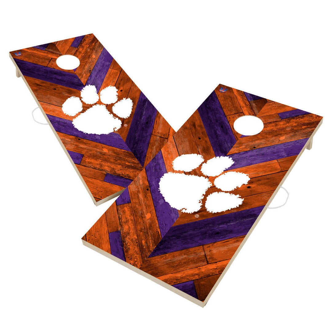 Clemson University Tigers Backyard 2x4 Cornhole Board Set - Officially ...