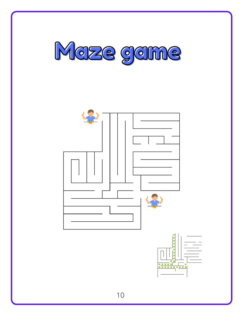 Mazes and Action Word Search - Etsy