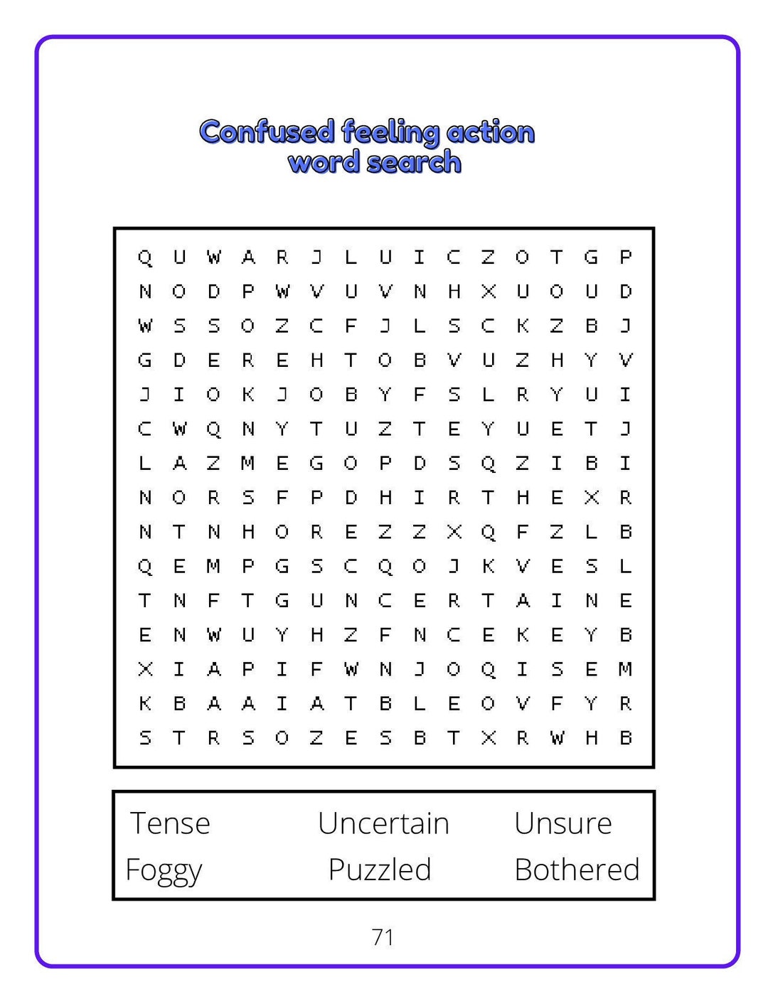 Mazes and Action Word Search - Etsy