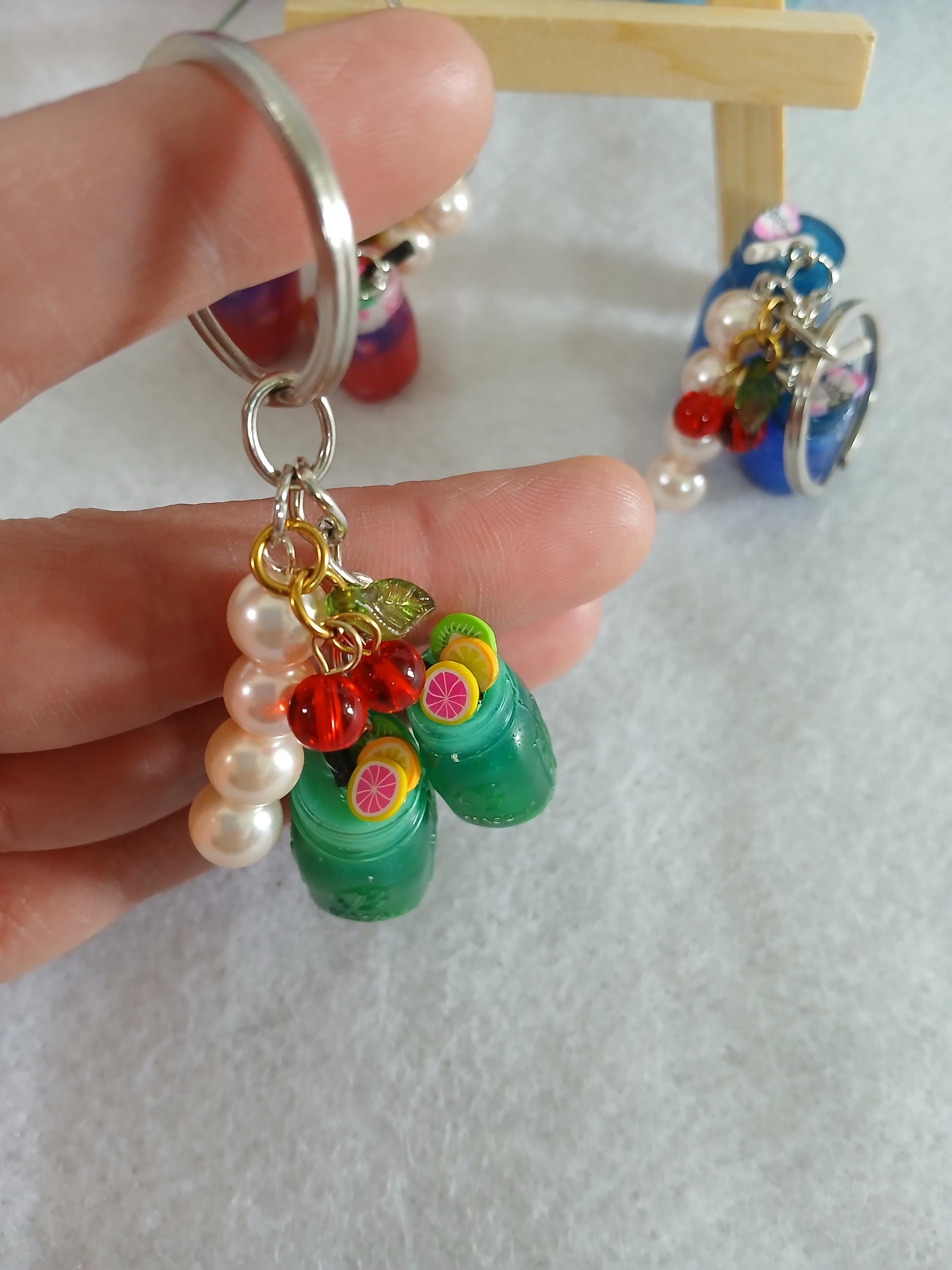 Vibrant Resin Jar Keychains for Purses, Phone Cases & Summer Party ...