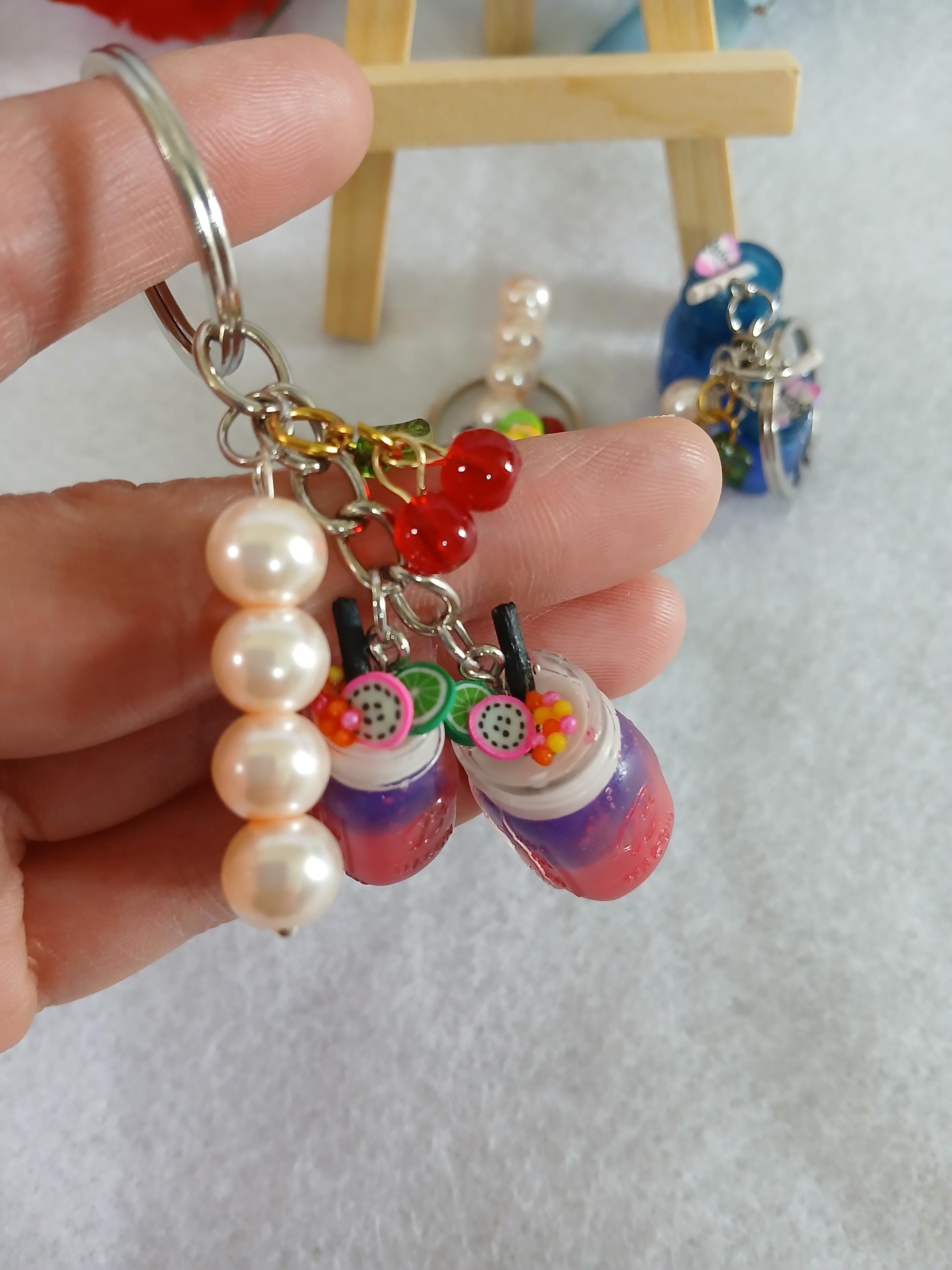 Vibrant Resin Jar Keychains for Purses, Phone Cases & Summer Party ...