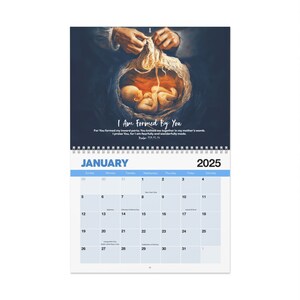 2025 Christian Artwork Calendar, 12 Month Wall Calendar, Biblical ...