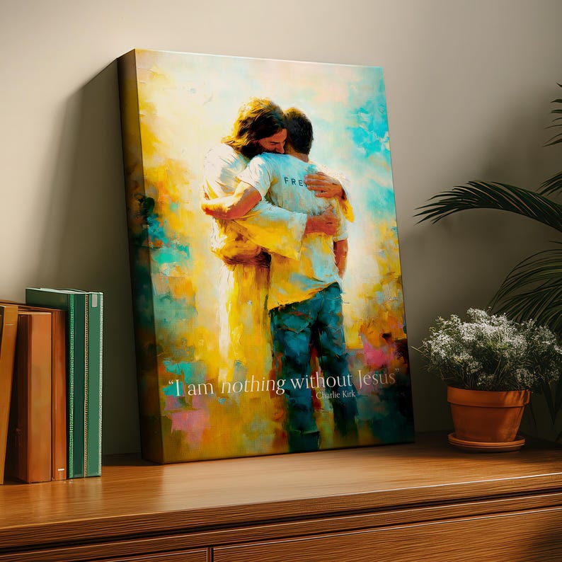 I Am Nothing Without Jesus -- Wall Art, Stretched Canvas, Jesus Art ...