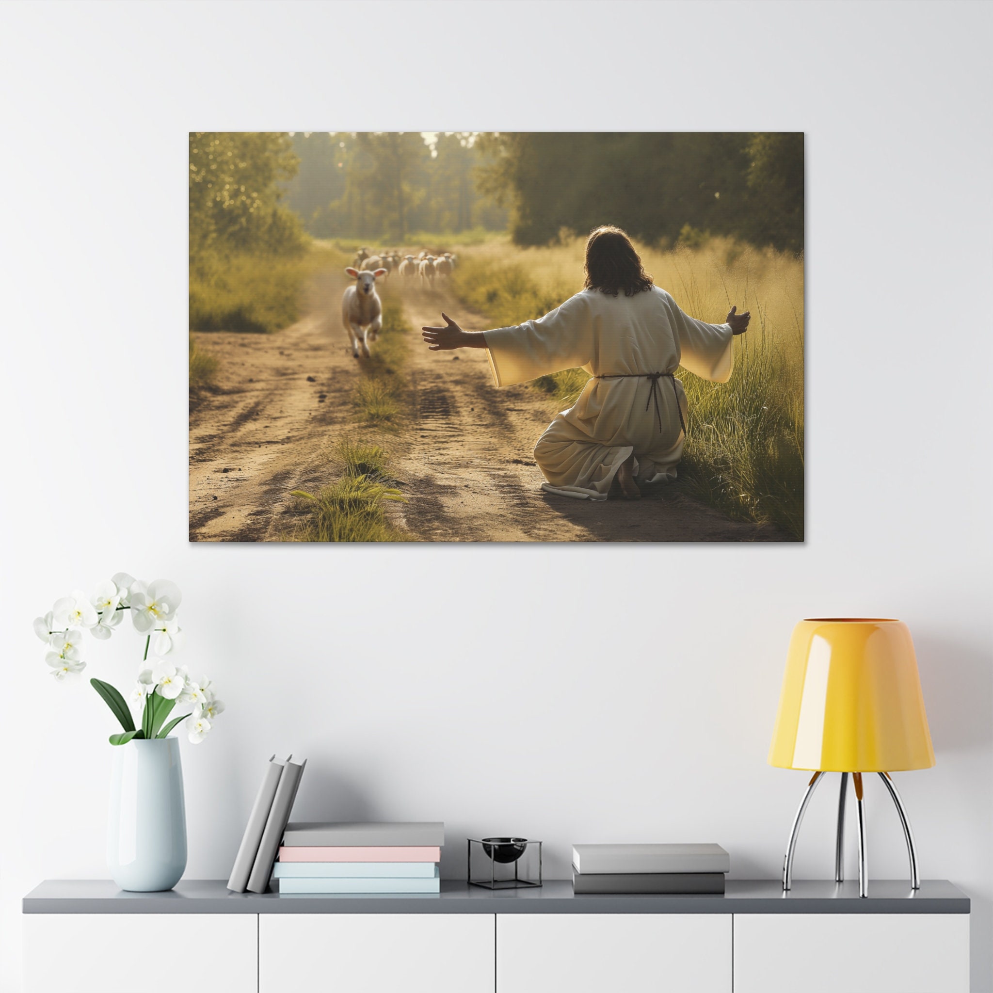 The Shepherd's Call -- Wall Art, Stretched Canvas - Etsy