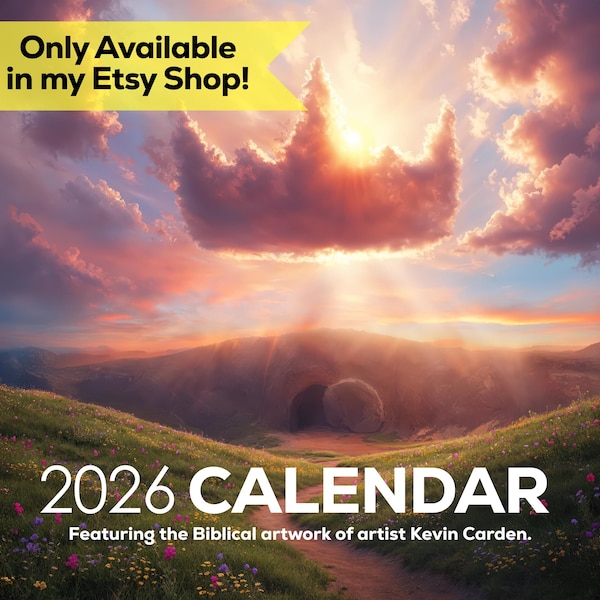 Christian Printable Calendar 2026 Bible Verse - Etsy