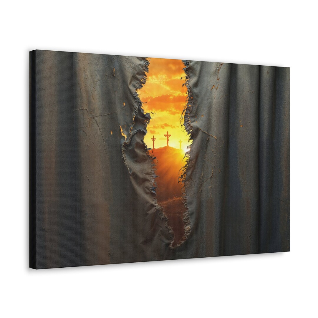 The Veil Was Torn -- Wall Art, Stretched Canvas - Etsy