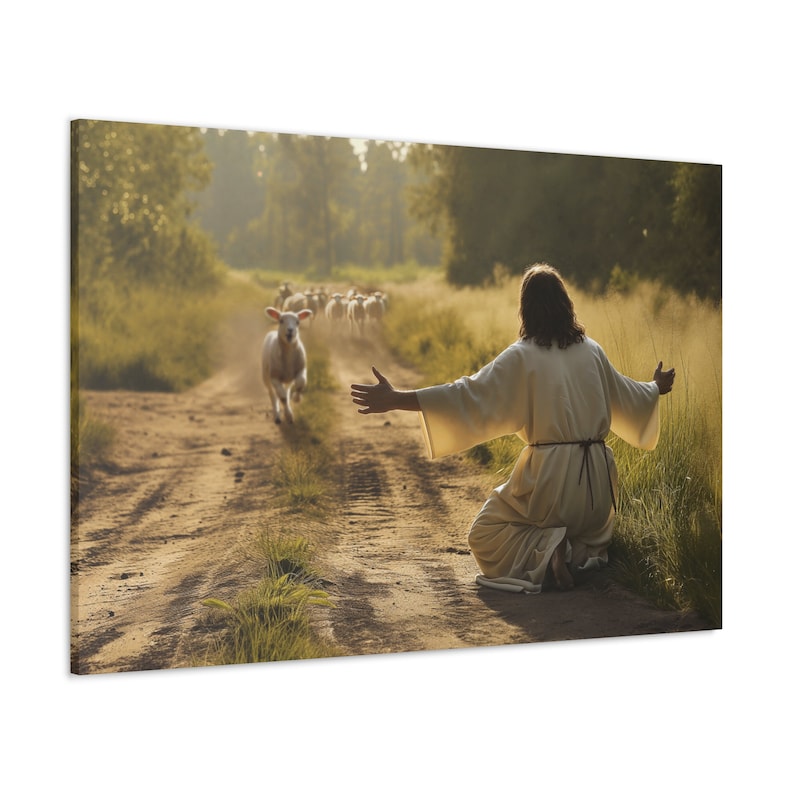 The Shepherd's Call -- Wall Art, Stretched Canvas - Etsy