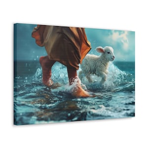 Picture Jesus Protecting Lamb From Wolves - Etsy