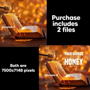 Sweeter Than Honey -- Digital Download, Psalm 119, Bible Artwork - Etsy