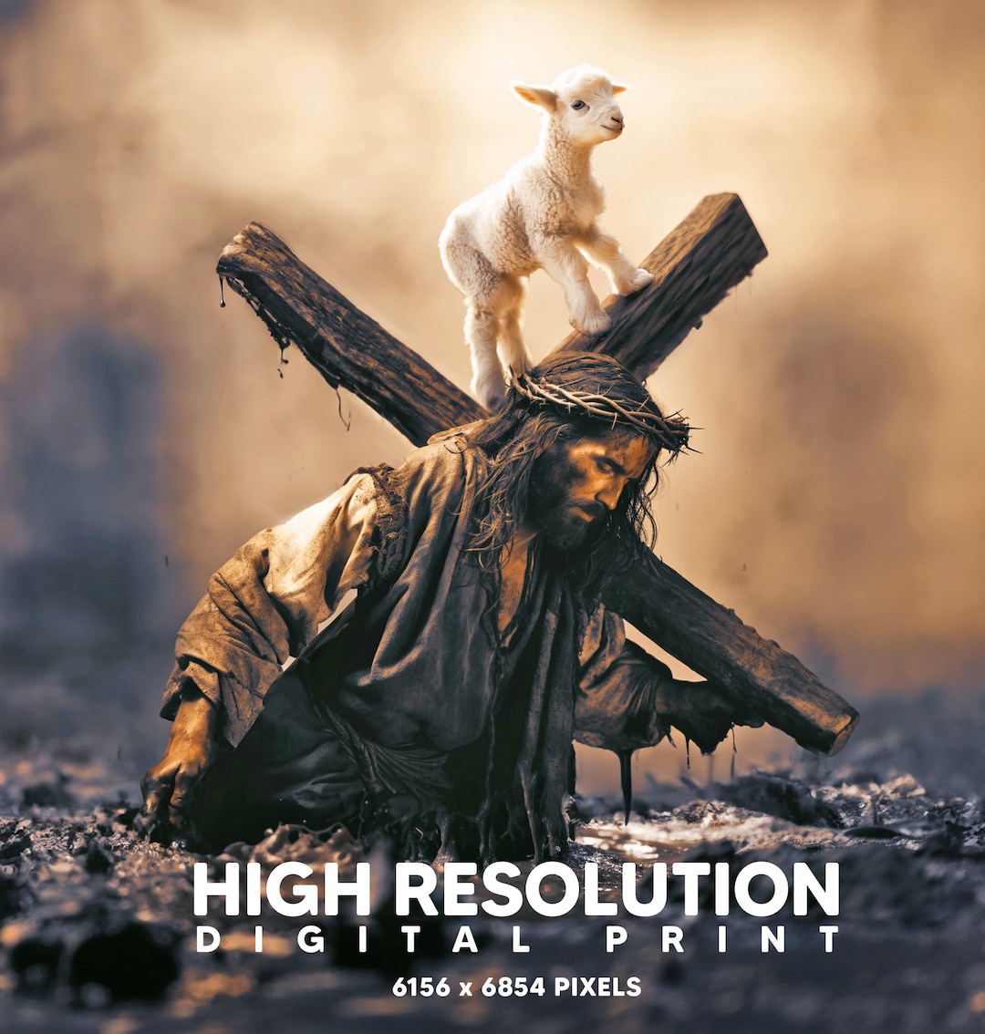 The Lamb on the Cross - Digital Download - Etsy