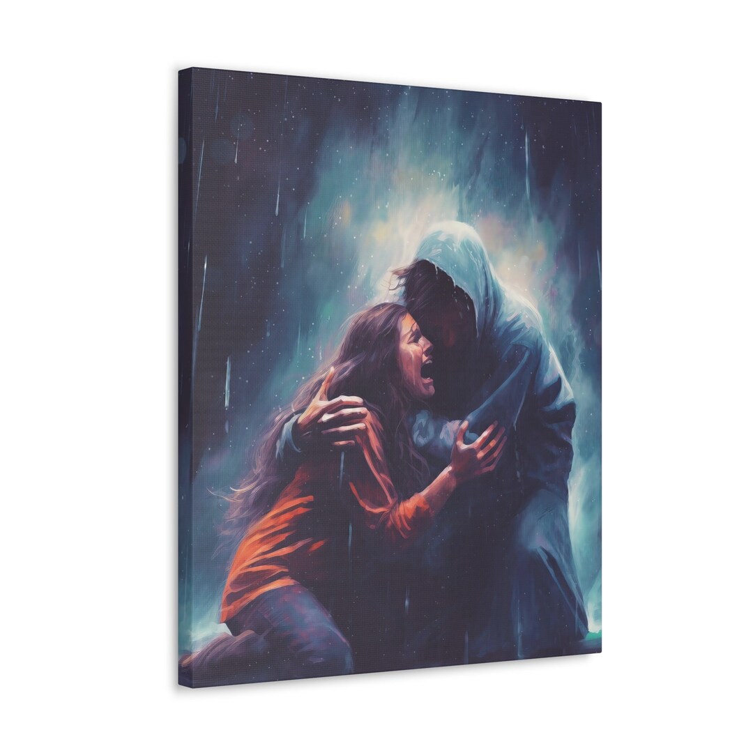 Jesus is With You in the Storm - Wall Art, Stretched Canvas - Etsy
