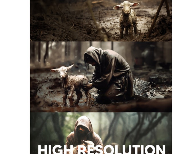 Jesus Rescues the Muddy Lamb -- Digital Download - Etsy Canada