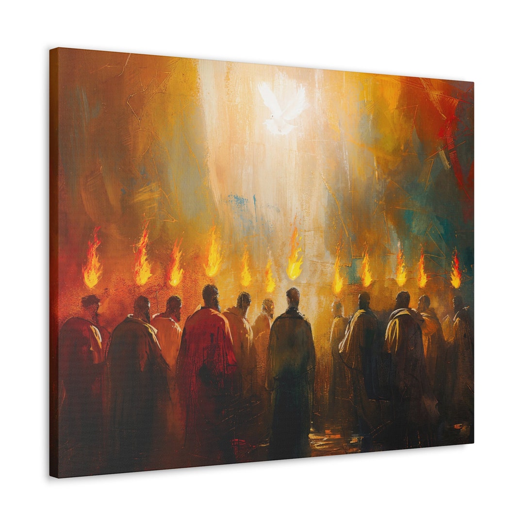 The Day of Pentecost -- Wall Art, Stretched Canvas - Etsy