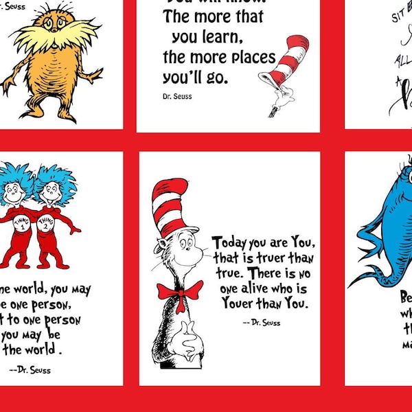 Dr Seuss Poster Poster - Etsy UK