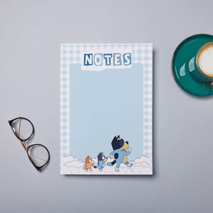 Bluey Inspired Stationary, Bluey Kids Stationary Paper, Bluey Note Pads ...