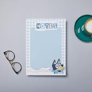Bluey Inspired Stationary, Bluey Kids Stationary Paper, Bluey Note Pads ...