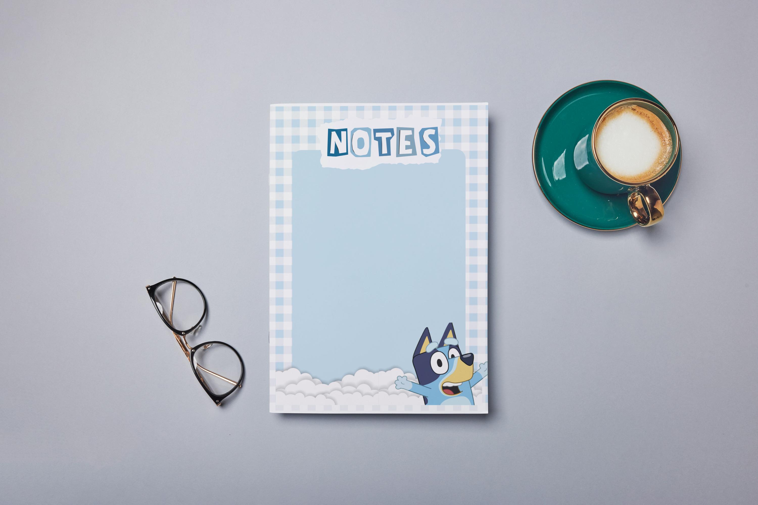 Bluey Inspired Stationary, Bluey Kids Stationary Paper, Bluey Note Pads ...