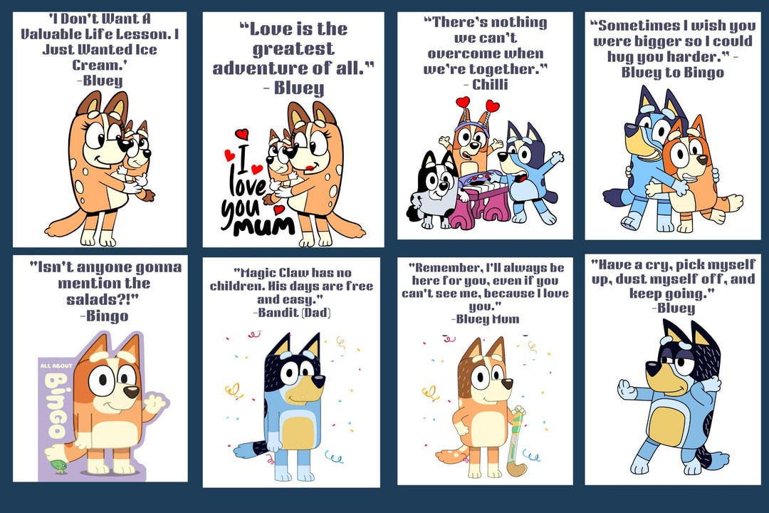 Bluey Inspired Stationary Paper, Bluey Creative Writing Paper, Bluey ...