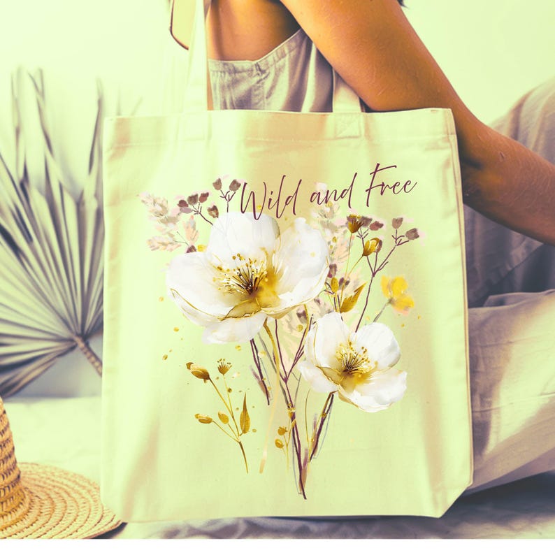 Wildflower PNG Clipart, Watercolor Flowered Graphic, Meadow Flowers ...