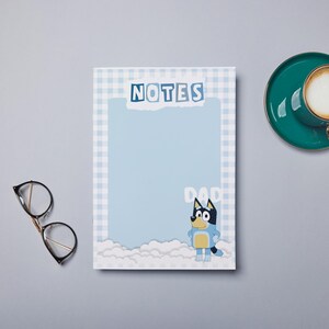 Bluey Inspired Stationary, Bluey Kids Stationary Paper, Bluey Note Pads ...