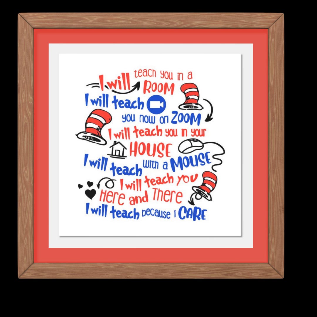 Dr. Seuss Classroom Poster: Teacher Quote Wall Art (digital Download ...