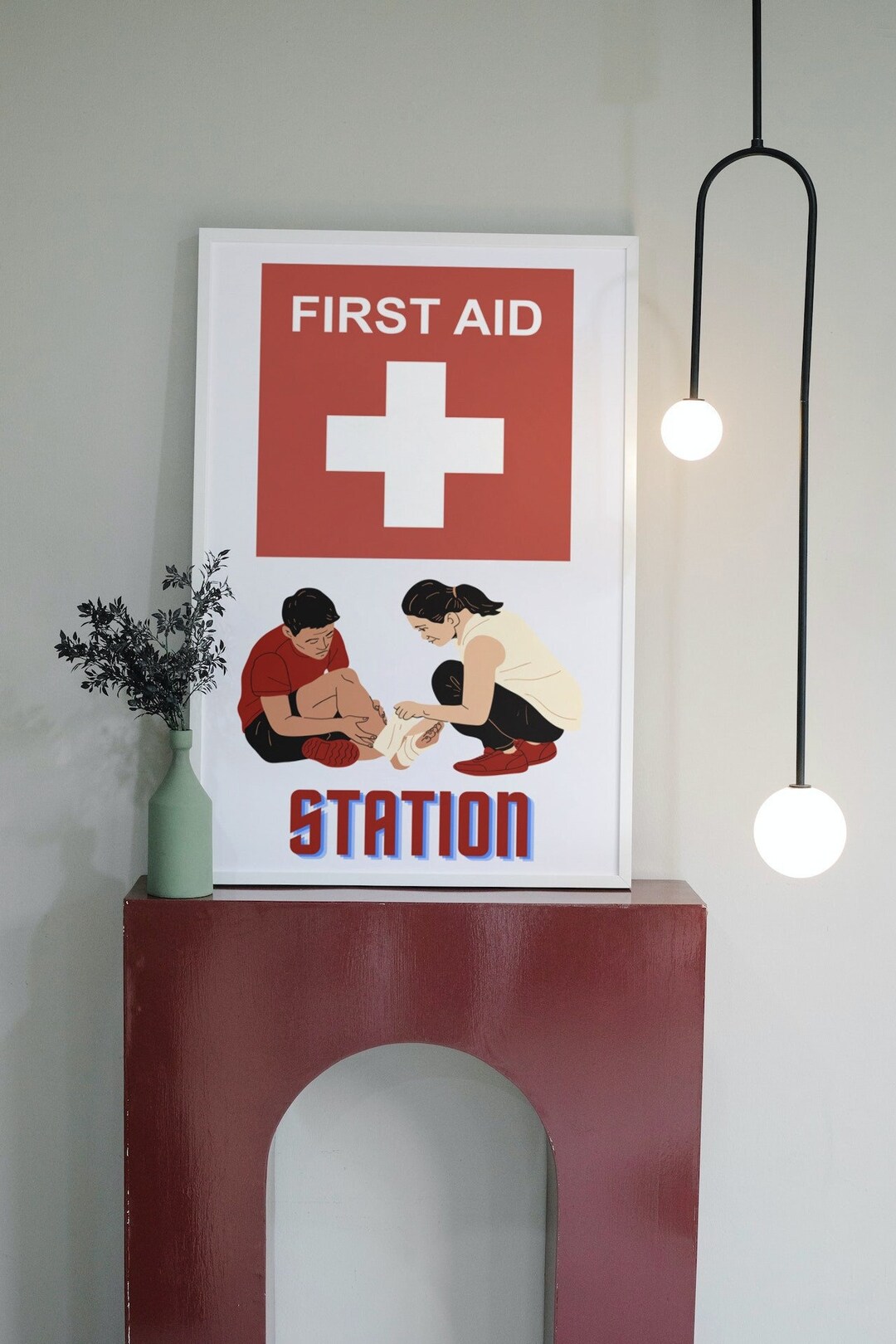 First Aid Station Poster First Aid Medical Sign First Aid - Etsy