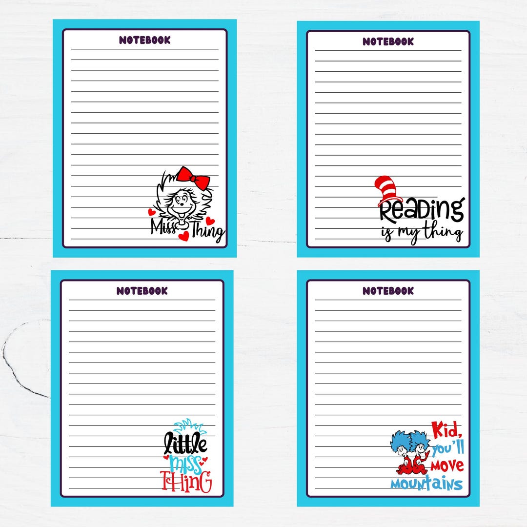 Miss Thing Stationary Paper, Dr Seuss Creative Writing Paper, Dr Seuss ...