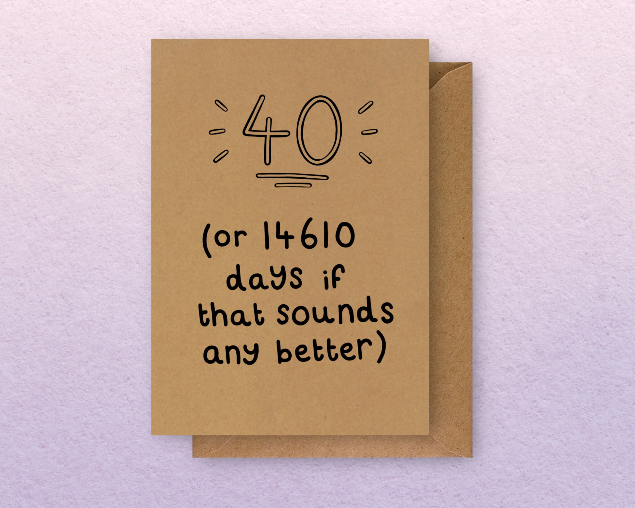 40th Birthday Card Funny Birthday Card Birthday Card for - Etsy