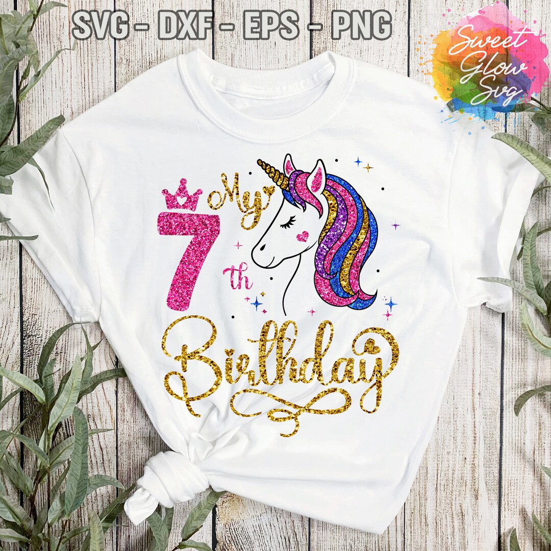 My 7th Birthday Svg, My Seventh Birthday Girl Svg, Unicorn Birthday Svg ... My 7th Birthday Svg, My Seventh Birthday Girl Svg, Unicorn Birthday Svg ...
