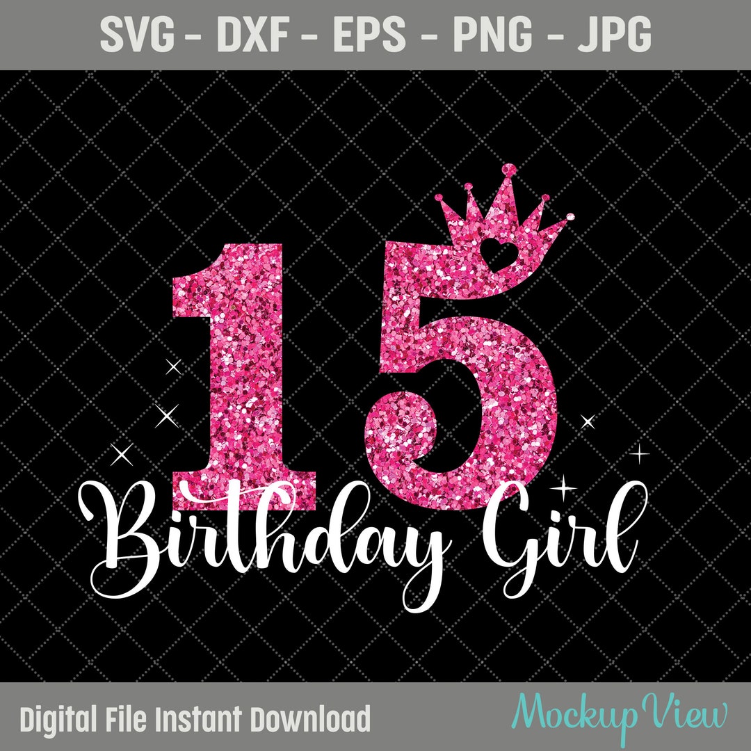 15º cumpleaños SVG 15 años cumpleañera svg corona de - Etsy España