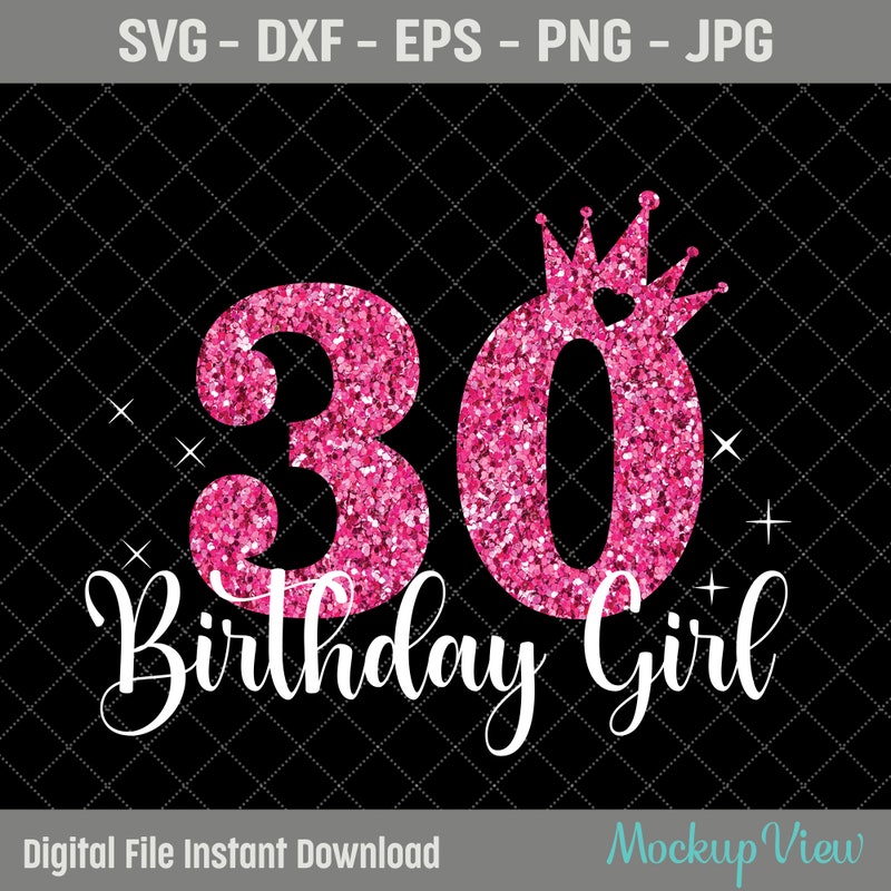30th Birthday Svg - Etsy
