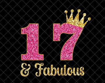 It's My 17th Birthday SVG, Seventeen Years Old Birthday Girl Svg, My 17 ...