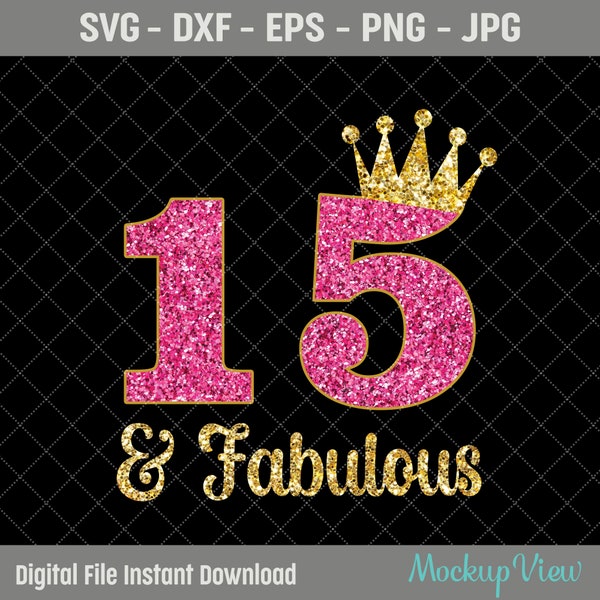 15 Year Old Birthday Girl Png - Etsy